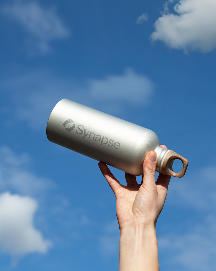 Synapse company merchandise: Branded Sigg water bottles