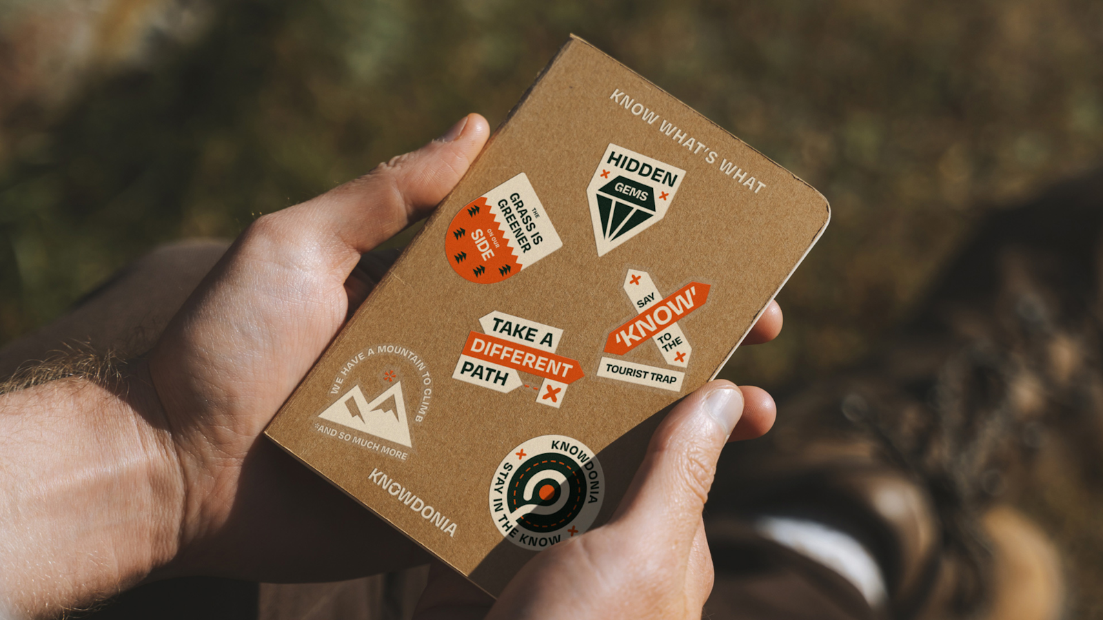 Custom Branded Adventure Notebooks by Knowdonia for Merch