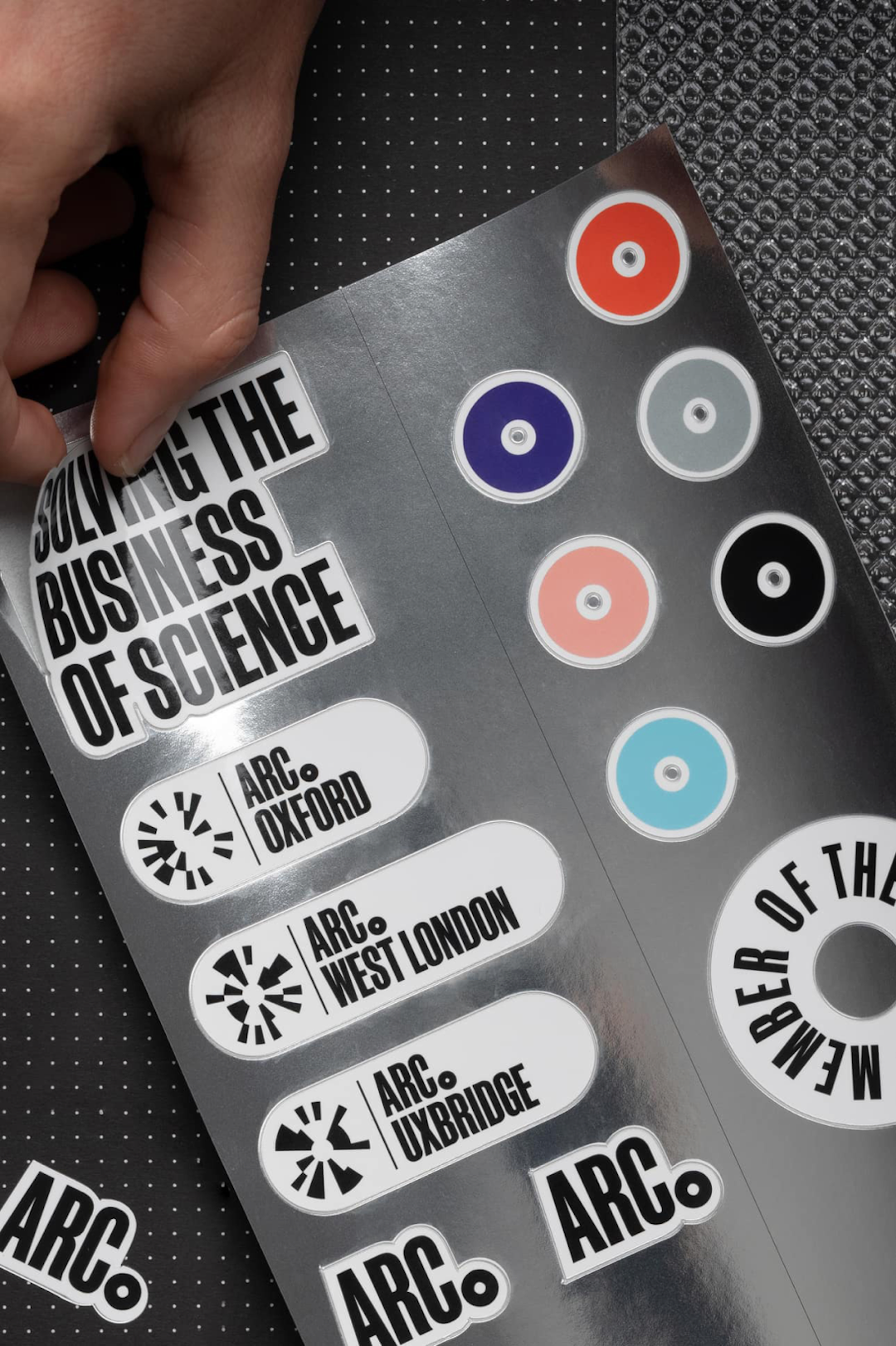 Arc Custom Branded Stickers for Company Merchandise