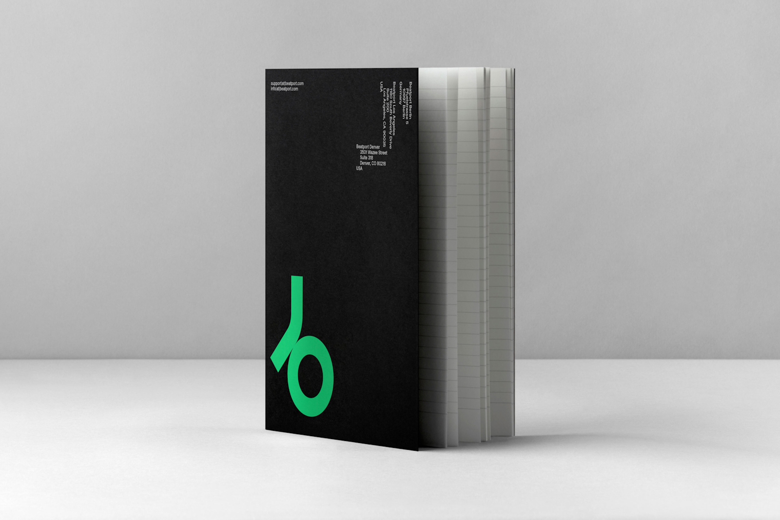 Custom Beatport Notebooks: Minimalist Company Merchandise