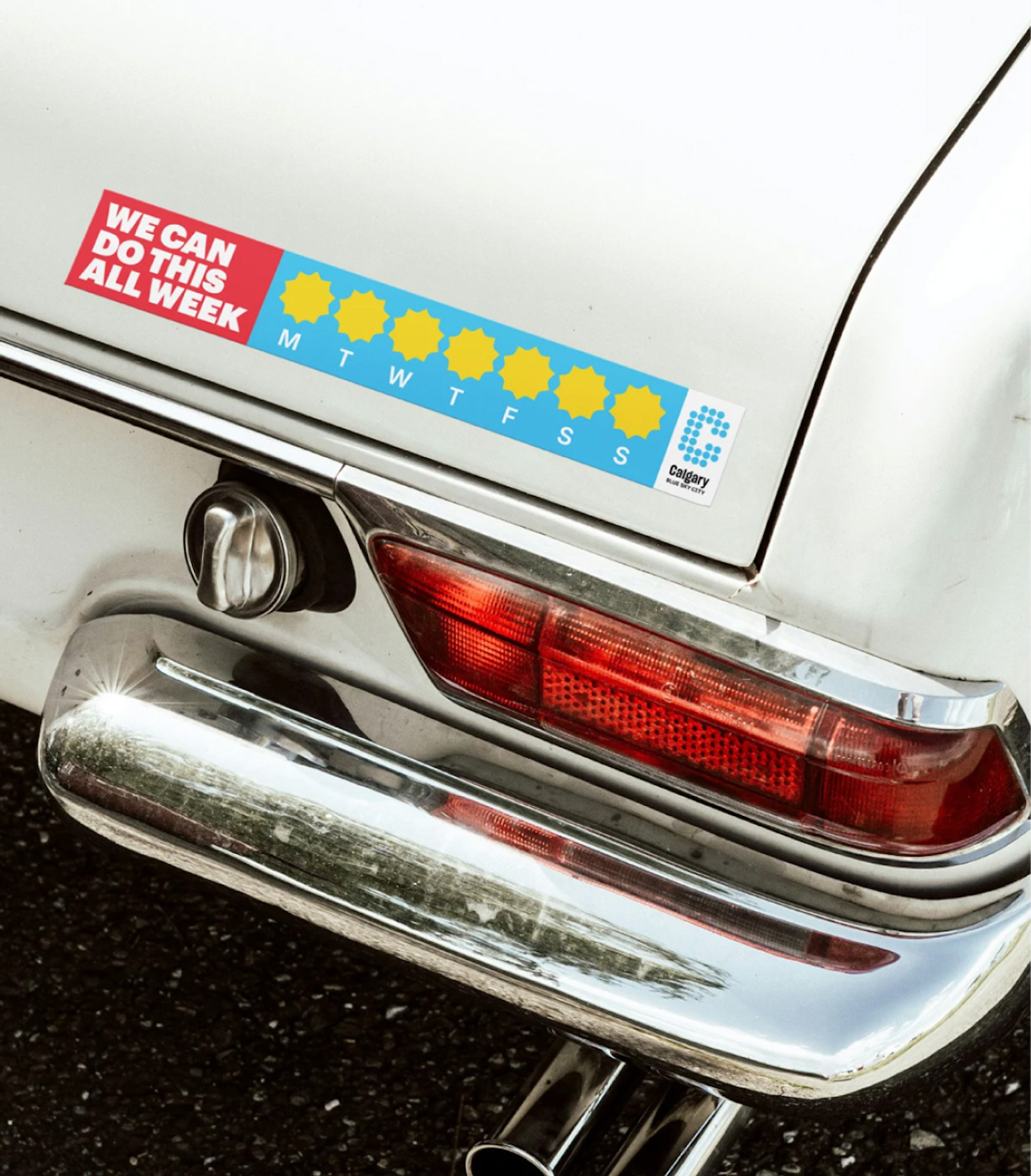 Custom Company Merchandise: Visit Calgary Stickers