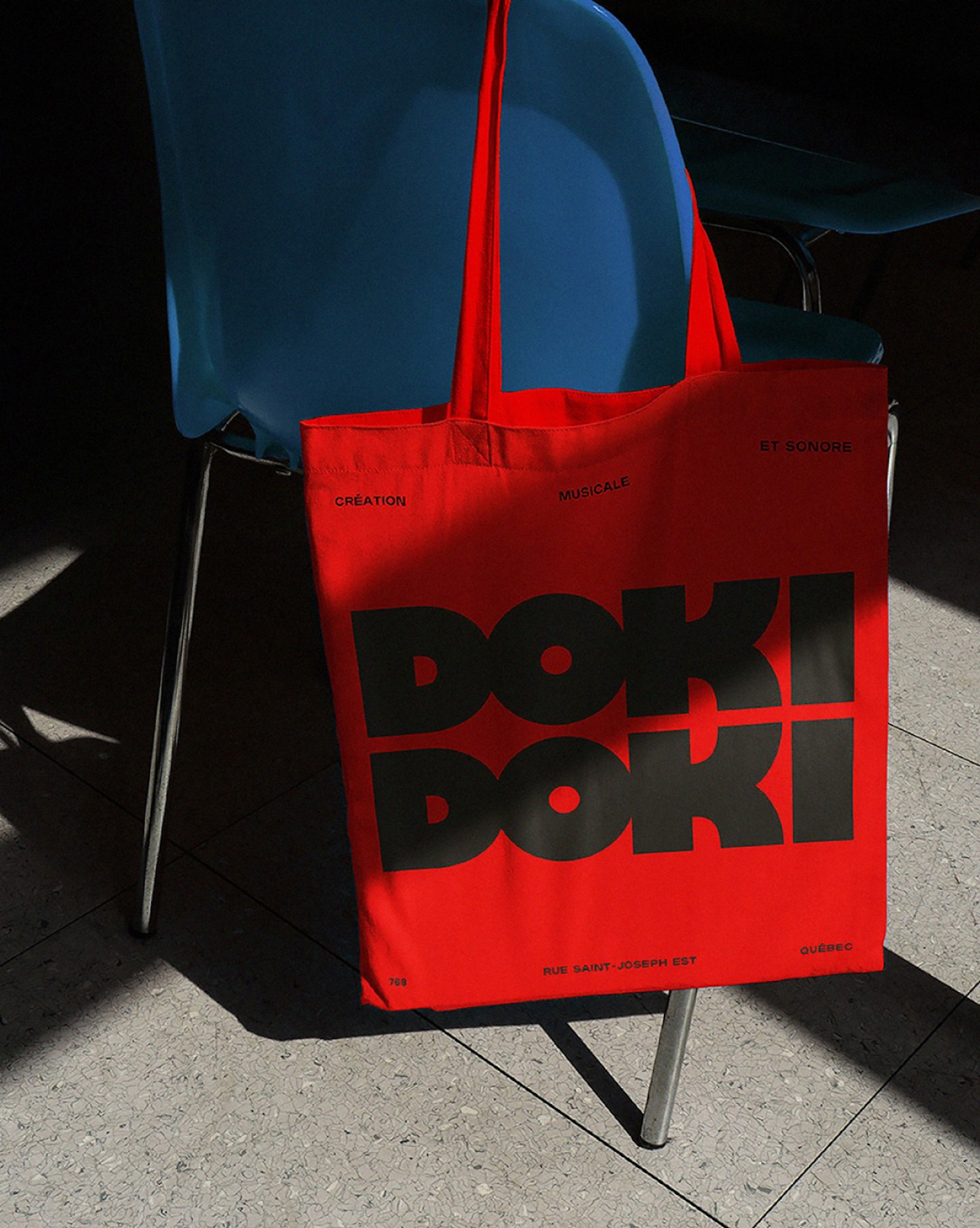 Custom Branded Red Tote Bags for Doki Doki Merchandise