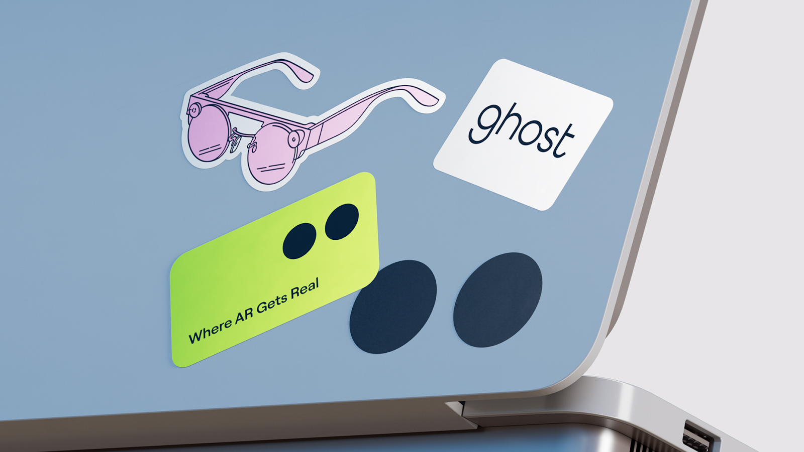 Ghost Custom Branded Stickers for Company Merchandise