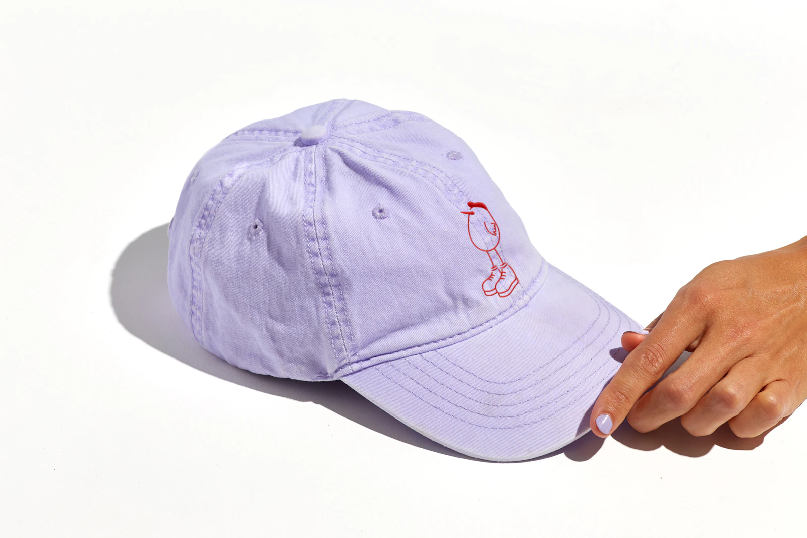 Lil’ Sweet Chick branded caps for company merchandise