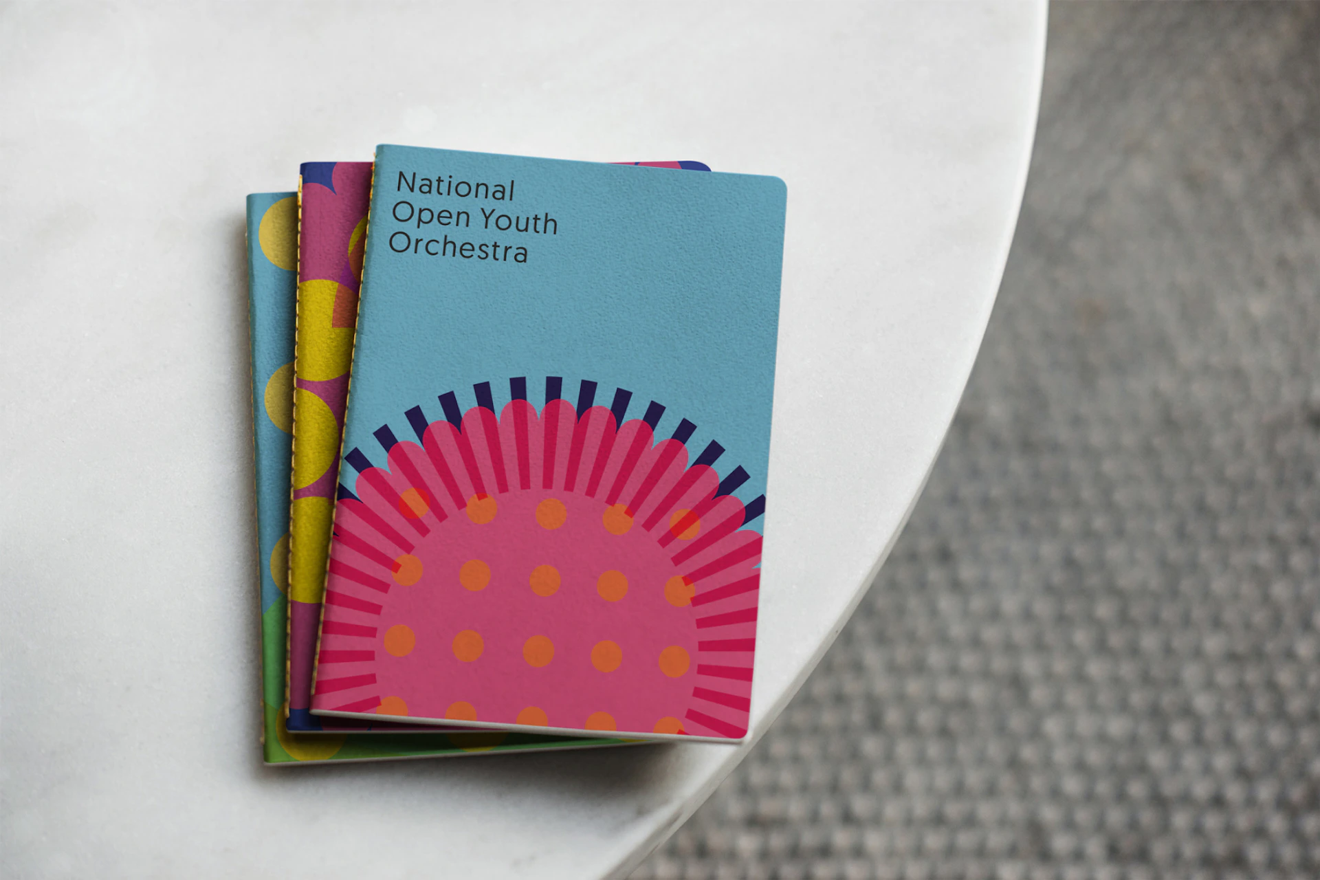 Custom branded notebooks for National Open Youth Orchestra