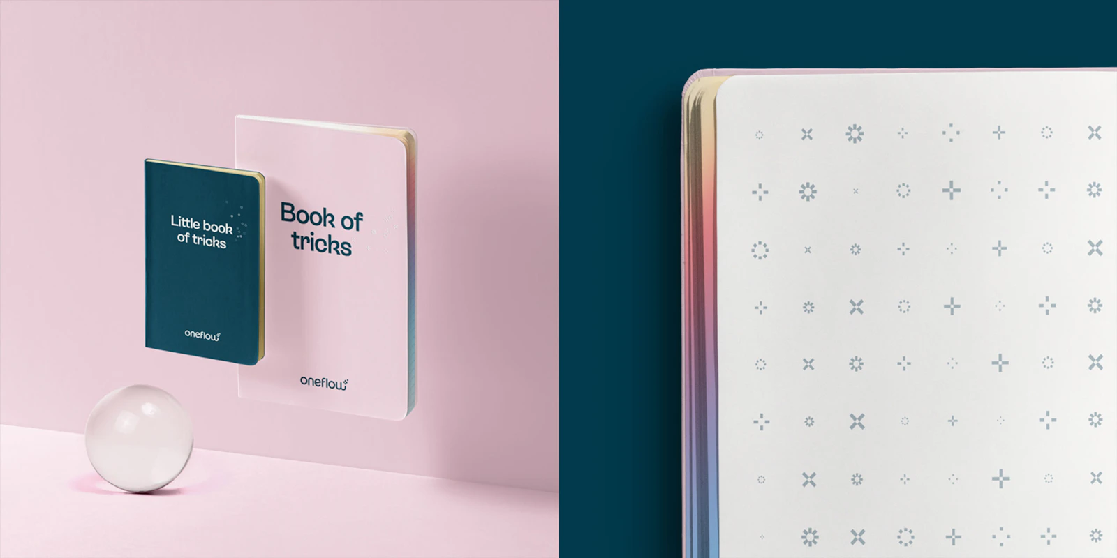 Custom branded minimalist notebooks by Oneflow | Sugarcoat