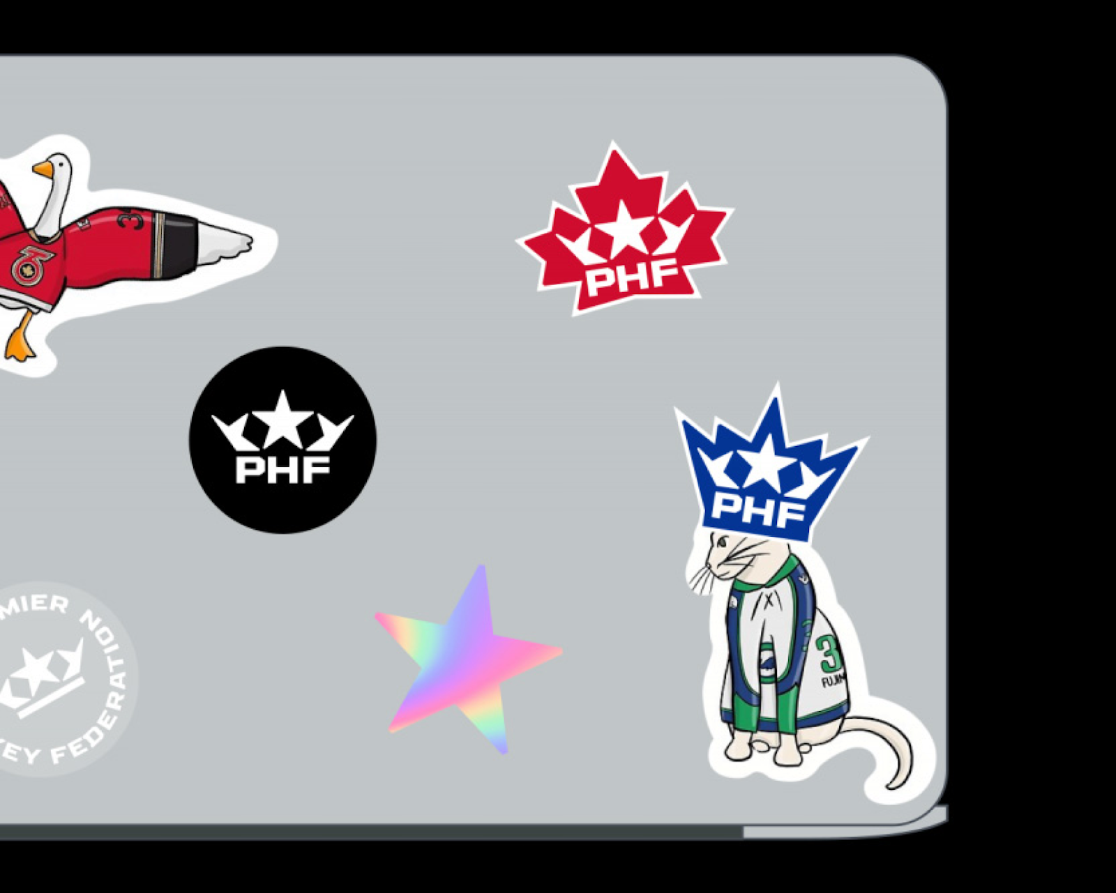 PHF Custom Branded Stickers: Merch for Hockey Fans