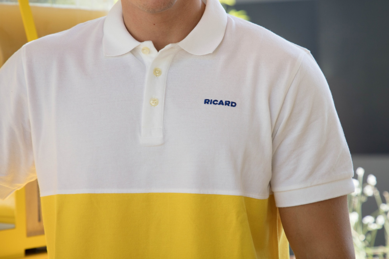 Ricard branded Polo T-shirts for company merchandise