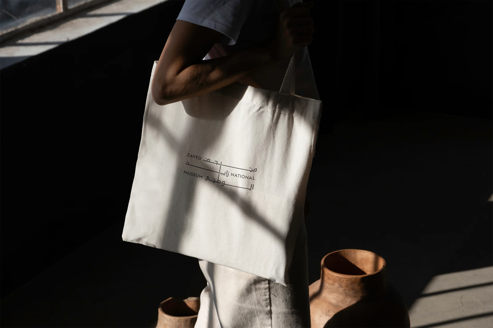 Custom branded tote bag for Zayed National Museum